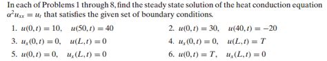 Solved In Each Of Problems Through Find The Steady Chegg Com