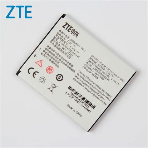 Original Zte Li T P H Phone Battery For Zte Mah In Mobile Phone Batteries From