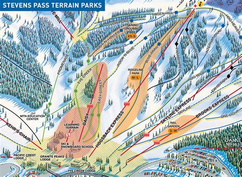 Stevens Pass Washington Map Map Of Rose Bowl