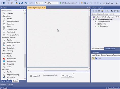 Vs Crash And Restart After Clicking The Smart Tag Of Imagelist