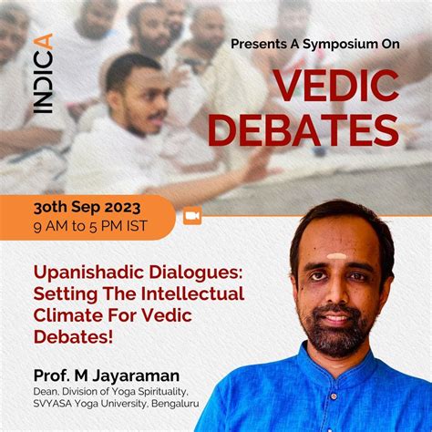 Welcome You Are Invited To Join A Webinar Symposium On Vedic Debates After Registering You