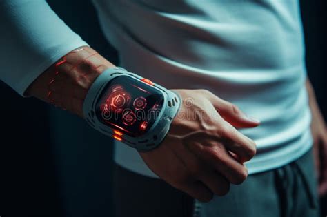 Person Using Biohacking Devices For Health Optimization Home