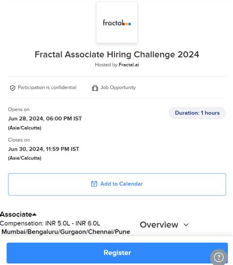 Fractal Associate Hiring Challenge 2024 For Associate Bachelors