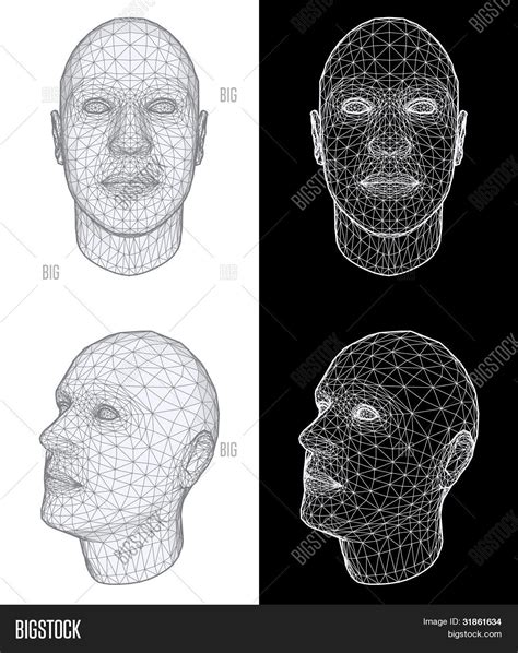 Set Two Wireframe Image Photo Free Trial Bigstock