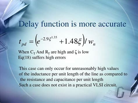 Ppt Effects Of Inductance On The Propagation Delay And Repeater Insertion In Vlsi Circuits