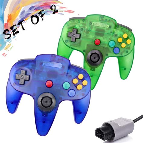 Wired N64 Controller Upgrade Joystick Classic Video Game Gamepad N64 Bit Wired Game Stick Joy