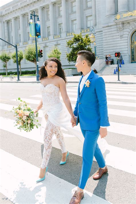 Shalita Grant And Sabrina Skaus San Francisco City Hall Summer Wedding