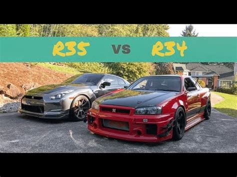 R34 Nissan Skyline Gt R Vs R35 Gt R In Depth Review Youtube