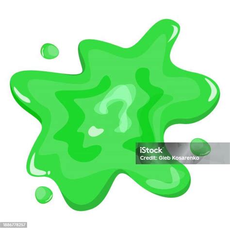 Green Slime Splatter Vector Isolated Stock Illustration Download