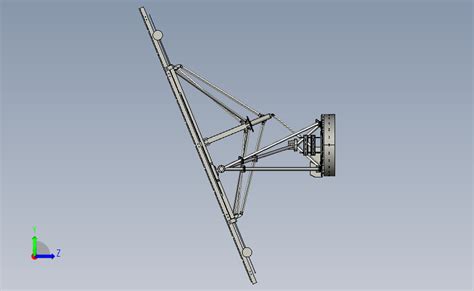 太阳能双轴跟踪器光伏转换器step模型图纸下载 懒石网