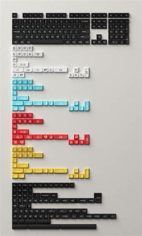 Akko Wob Building Blocks Keycap Set Mda Profile Stackskb