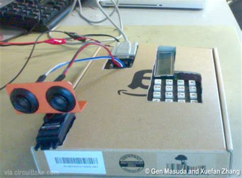 Ultrasonic Security System Microcontroller Project Circuit