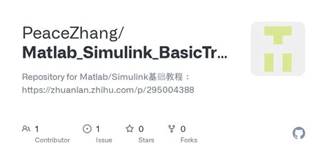 Github Peacezhangmatlabsimulinkbasictraining Repository For Matlabsimulink基础教程：
