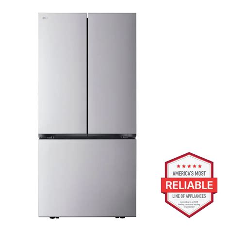 Lg 25 Cu Ft Zero Clearance French Door Refrigerator Counter Depth