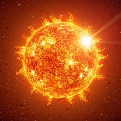 A Sun With A Star On It Premium Ai Generated Image