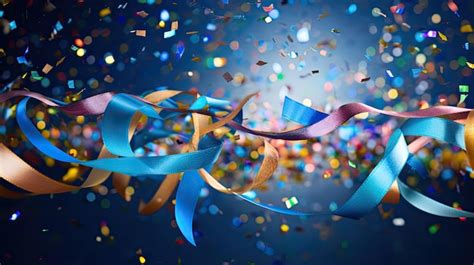 Premium AI Image | Confetti Streamers in Party