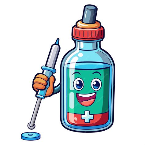 Animated Cartoon Vector Of Medicine Liquid In A Bottle With Dropper Premium Ai Generated Vector