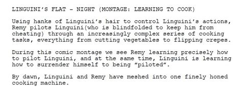 Ratatouille 2007 Script Review 95 Wga 101 Greatest Scripts Of The