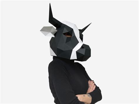 Cow Mask Diy Paper Mask Template Lapa Studios