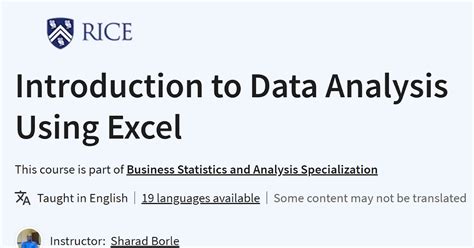 introduction to data analysis using excel ~ computer languages clcoding