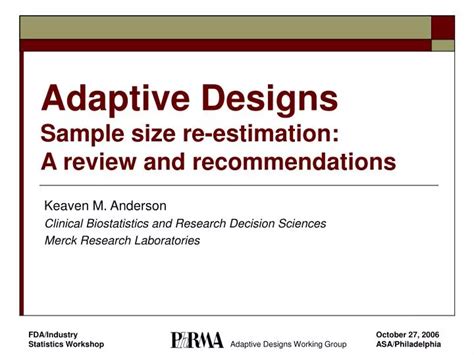Ppt Adaptive Designs Sample Size Re Estimation A Review And Recommendations Powerpoint
