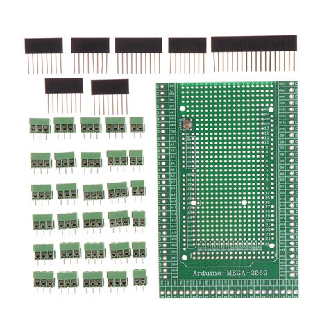Double Side PCB Prototype Screw Terminal Block Shield Board Kit For Arduino MEGA Terminal