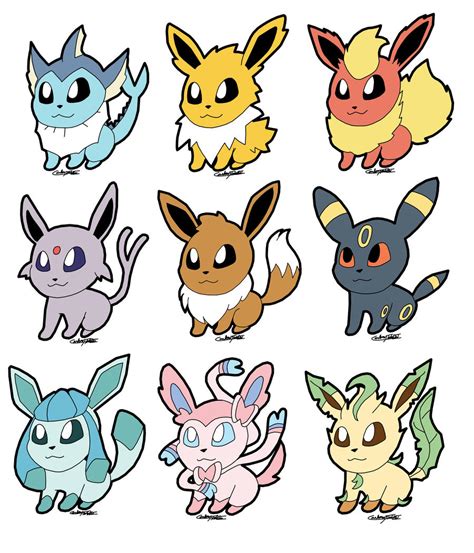 Eeveelution Chibi By Caloypinoy On Deviantart