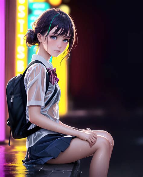 Wet Girl At Rainy City 13 By Neuromage On Deviantart