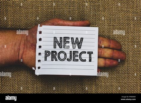 Handwriting Text Writing New Project Concept Meaning Individual