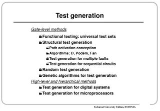 PPT Test Data Generation PowerPoint Presentation Free Download ID 3355792