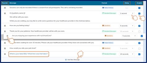 how to customise your chatbot messages myvirtualcare user guide