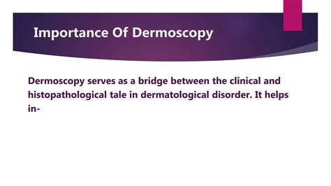 Dermoscopy An Overview Pptx Skin And Dermatology Diseases And Conditions