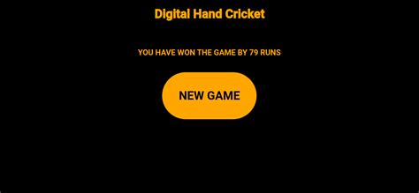 Github Beekayg15 Handcricket An Interactive Webpage Bringing To Life The Digital Version Of