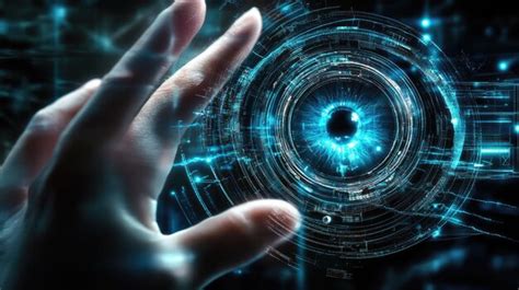 Digital Eye Interface Premium Ai Generated Image