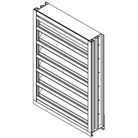Bim Objects Free Download Dual Drainable Louver 4 Deep 45