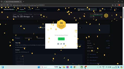 Dinesh M On Linkedin 30daysofcode Hackerrank Coding Learning