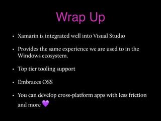 Visual Studio Xamarin Equals Love PPT