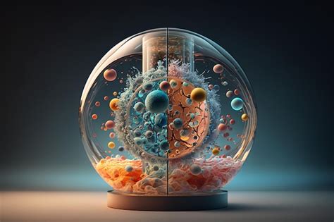 Premium Photo Cell Science Background Medical Microscopic Molecular