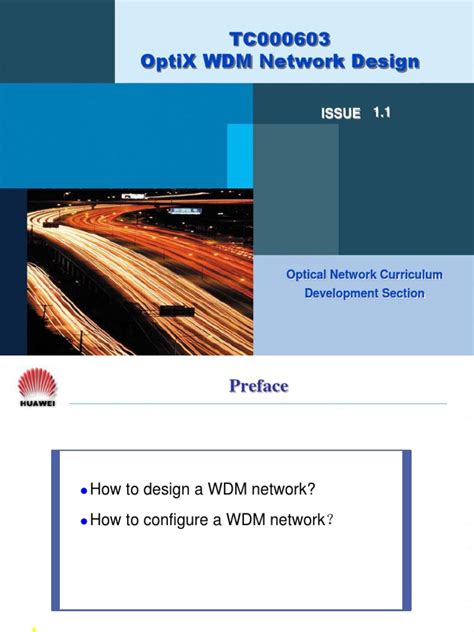 Optix Wdm Network Design Issue11 Pdf Wavelength Division