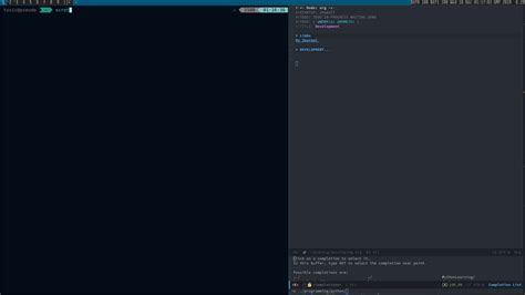 how do i get the completions window to show everything rather than