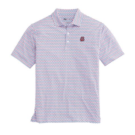 Atlanta Braves Cooperstown Feather Printed Performance Polo Onward Reserve