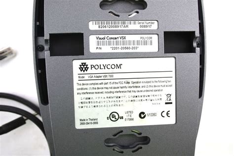 Genuine Polycom Visual Concert Vsx 7000 Vga Adapter W Cable 2201 20560 203