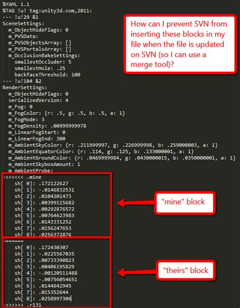 Tortoisesvn Prevent Svn From Inserting Mine And Theirs Blocks