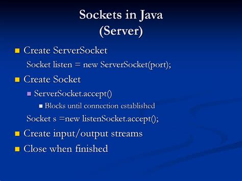 And Sockets Lecture 6 Ppt Download