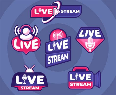Cute Live Stream Logo Freevectors