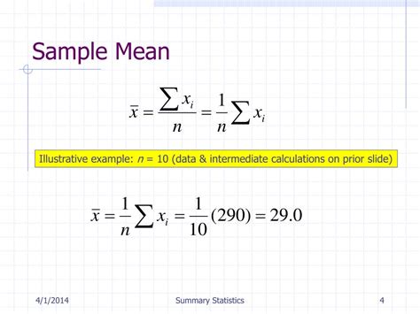 PPT Summary Statistics PowerPoint Presentation Free Download ID 526982