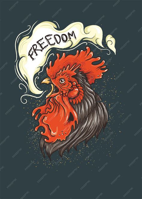 Premium Vector Artwork Rooster Illustration