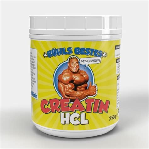 Rühl24 Rühls Bestes Nahrungsergänzungen Für Fitness Und Bodybuilding Creatin Hcl 250g