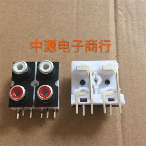 audio socket rca single hole av lotus socket 4 pole signal socket 4