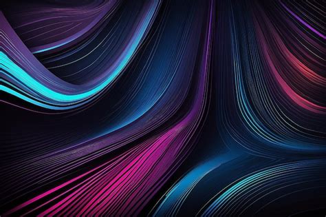 Premium Ai Image Gradient Dynamic Lines Background